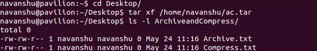 Arhivați și comprimați fișierele în Linux tar2