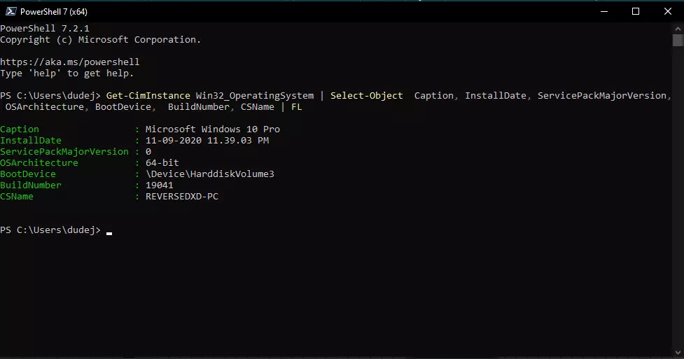 PowerShell cli