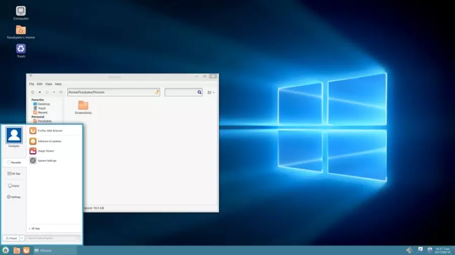 Ubuntu Linux를 Windows처럼 보이게 하는 방법, UKUI 데스크탑 사용