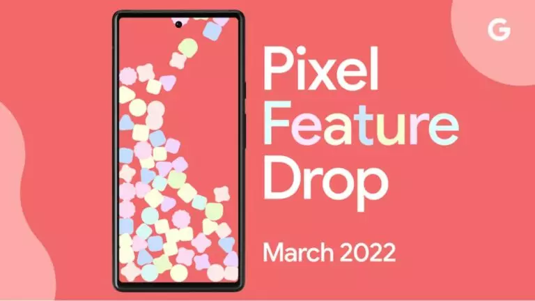 Pixel Feature Drop em 22 de março