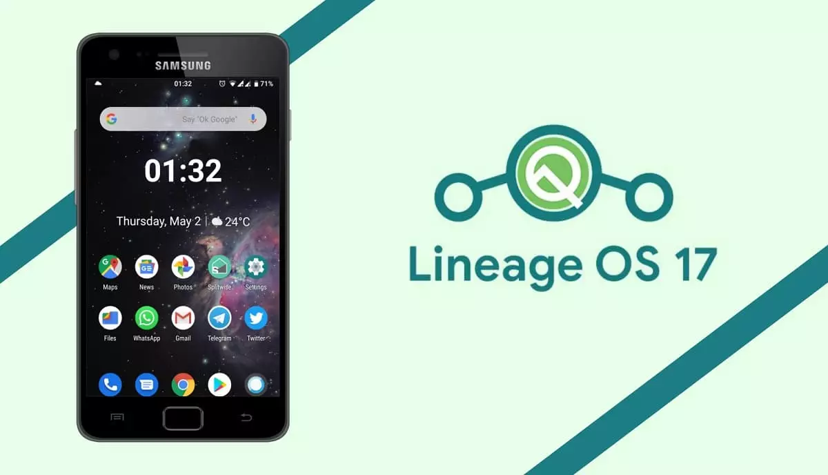Galaxy S2 nu kompatibel med Android 10 baseret på LineageOS 17.1