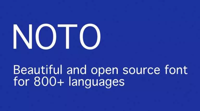 google-noto-free-and-open-source-фонт