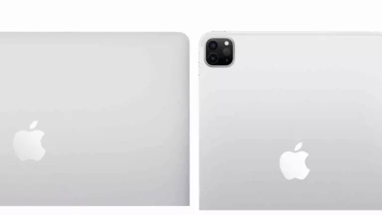 M1 iPad Pro vs MacBook Air vergelykende beeld