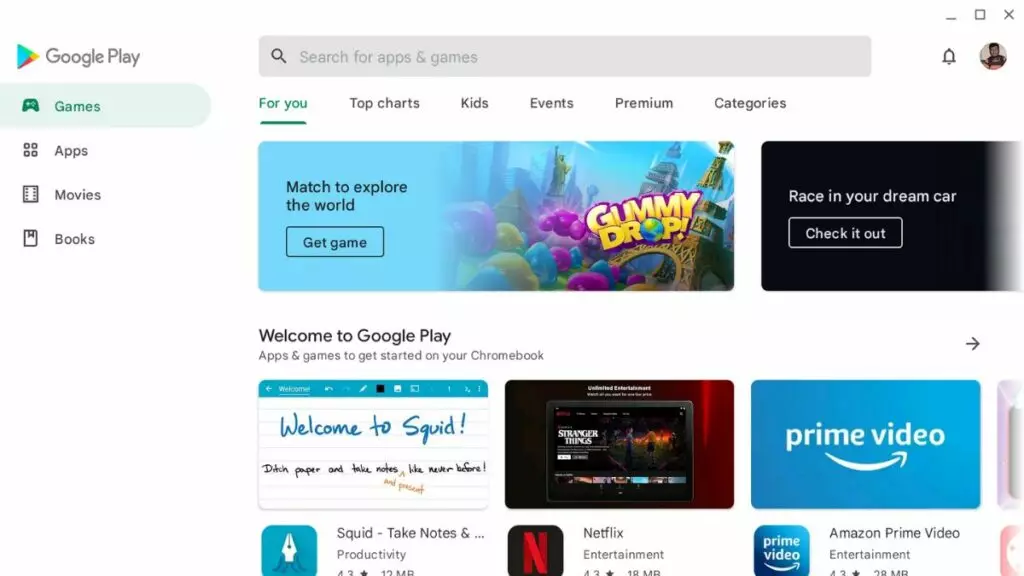 Bar telusuran Google Play Store - nginstal firefox ing Chromebook