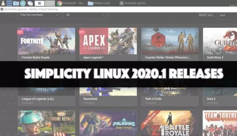 Simplicity Linux 2020.1 -julkaisut