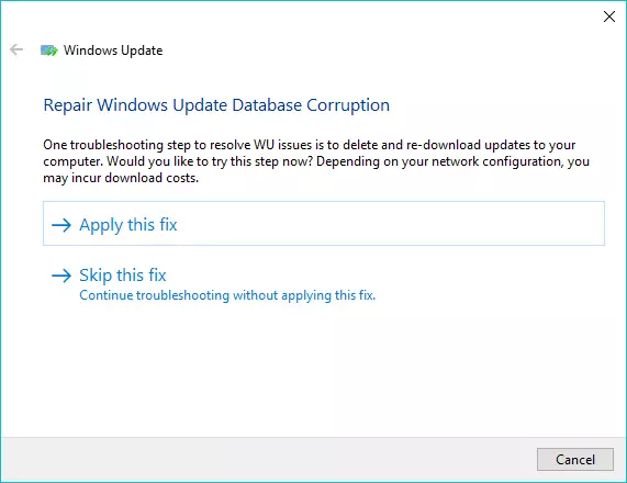 Windows 10 Offer datrys problemau 4 diweddariad Windows