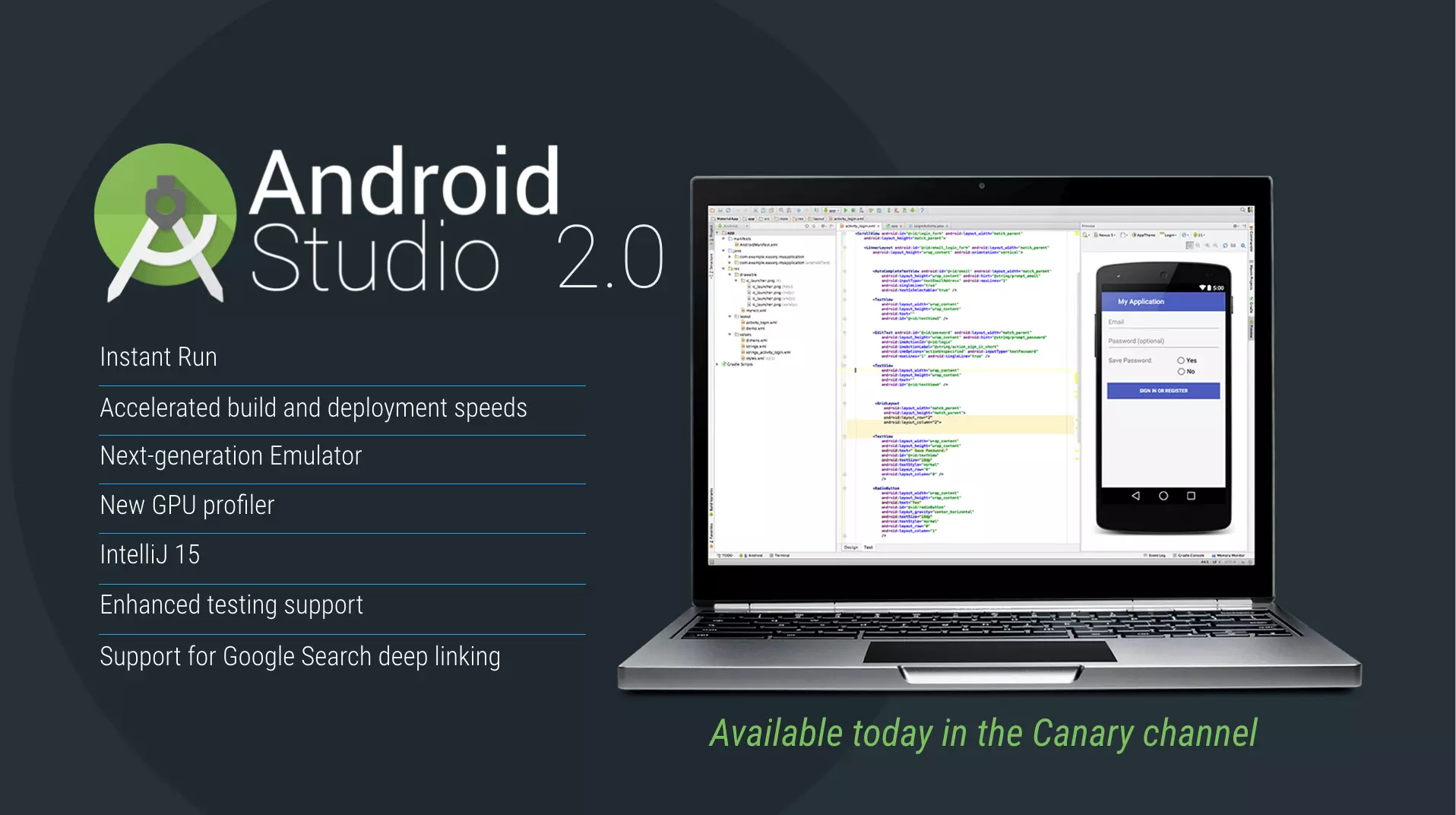 Android Studio 2.0 គឺនៅទីនេះជាមួយនឹងកម្មវិធីត្រាប់តាមប្រព័ន្ធប្រតិបត្តិការ Android ដែលប្រសើរឡើង និងមុខងារដំណើរការភ្លាមៗ