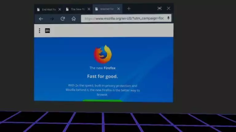 Prehliadač virtuálnej reality Firefox Reality