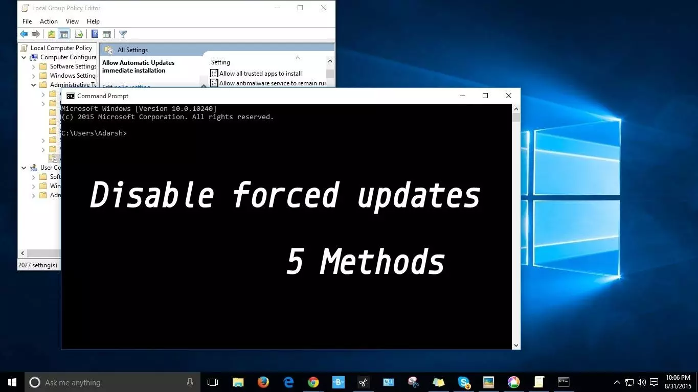 Kako isključiti Windows Update u sustavu Windows 10? Evo 5 jednostavnih načina