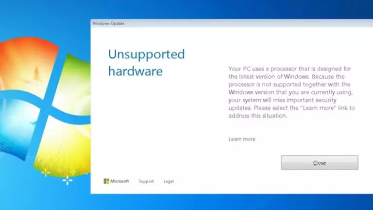 Microsoft blokkerer oppdateringer for windows 7 8.1