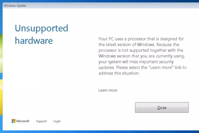 Microsoft ìdènà awọn imudojuiwọn windows 7 8.1.1