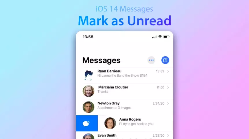 iOS 14 e fana ka iMessage e sa baloang