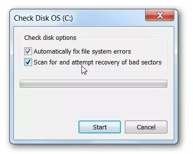 ukulungisa idisk windows 7