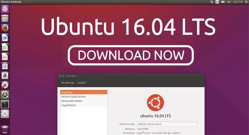 Ubuntu 16.04 unduh lts
