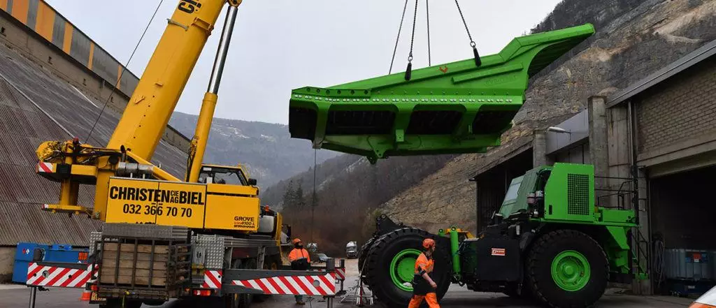 le plus grand camion à benne basculante pour véhicules électriques au monde