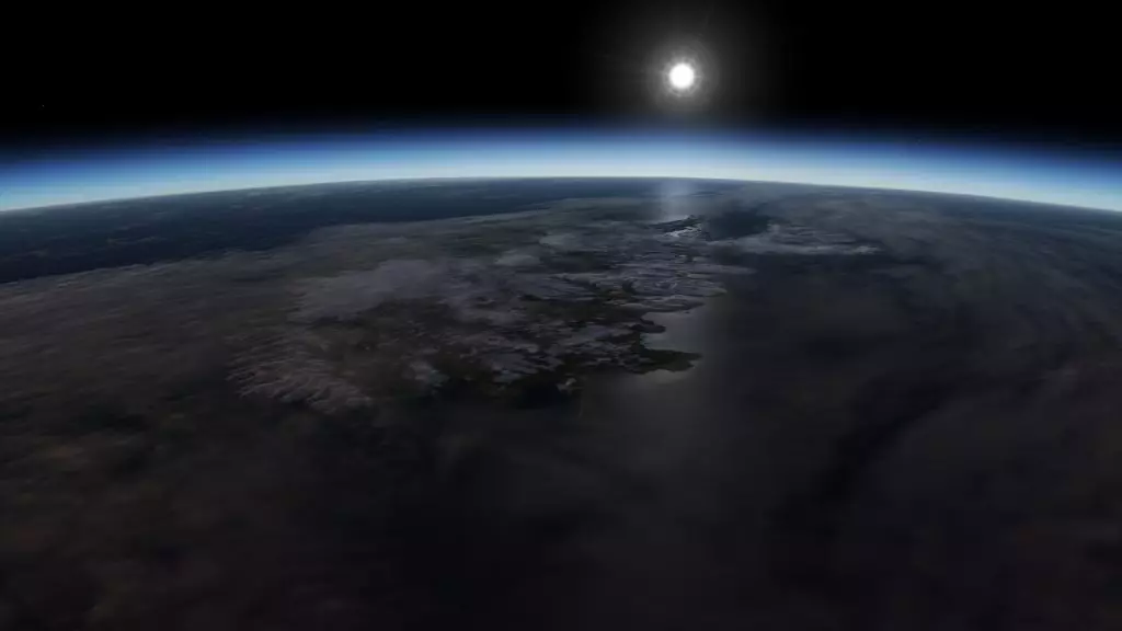 Islandia vista desde o espazo (usando imaxes de EarthView)