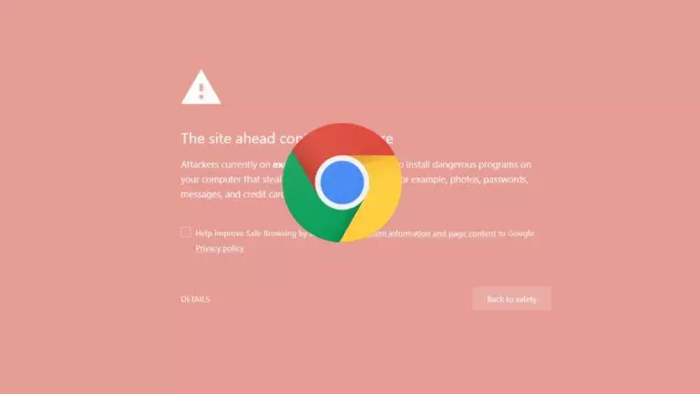 Leqephe la Temoso la Google Chrome Interstitial