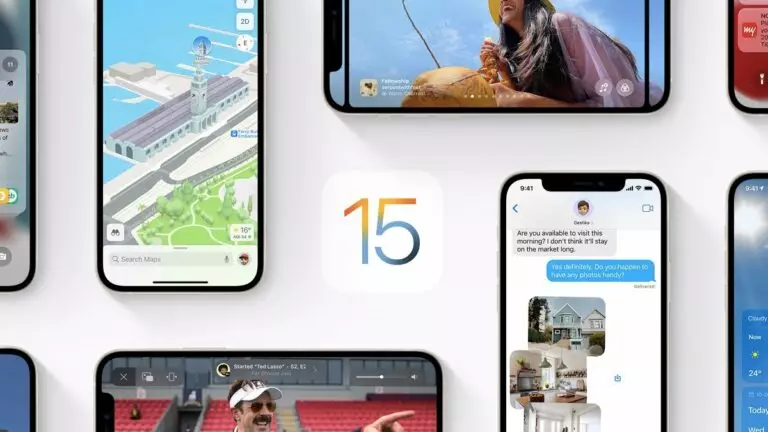 iOS 15.4 ac iPadOS 15.4 udpate delwedd dan sylw