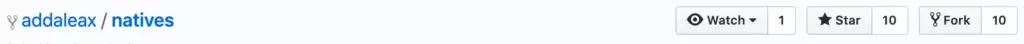 natives github repo status