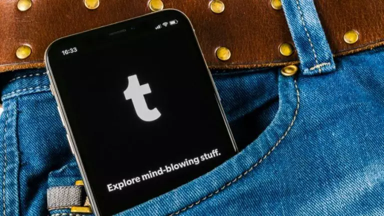 Tumblr an der Tasche