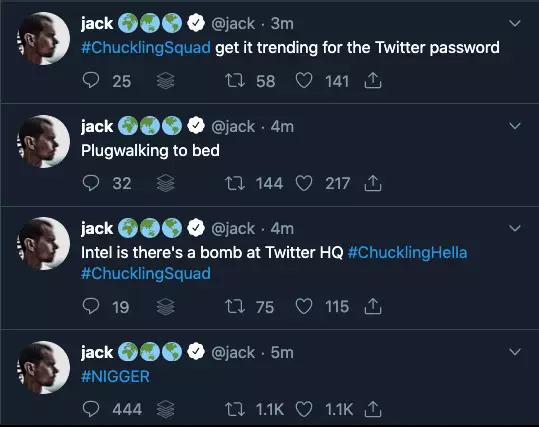 Jack dorsey konto hacket