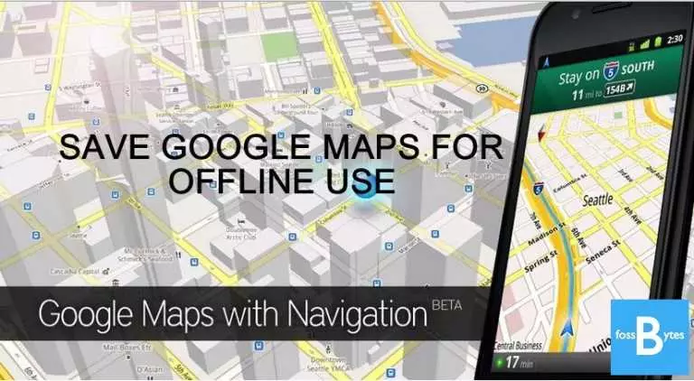 como salvar o google maps para uso offline