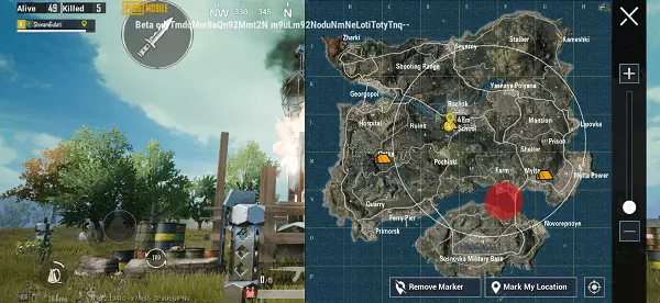 kampeerlocaties in pubg mobile