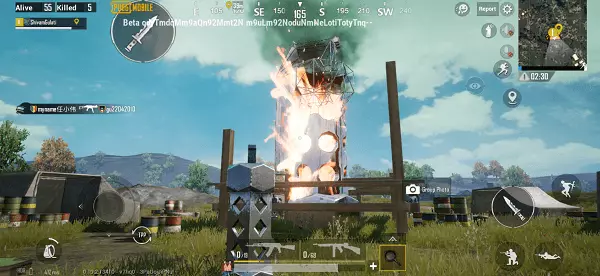 PUBG ሞባይል እሳቱን ያበሳጫል።