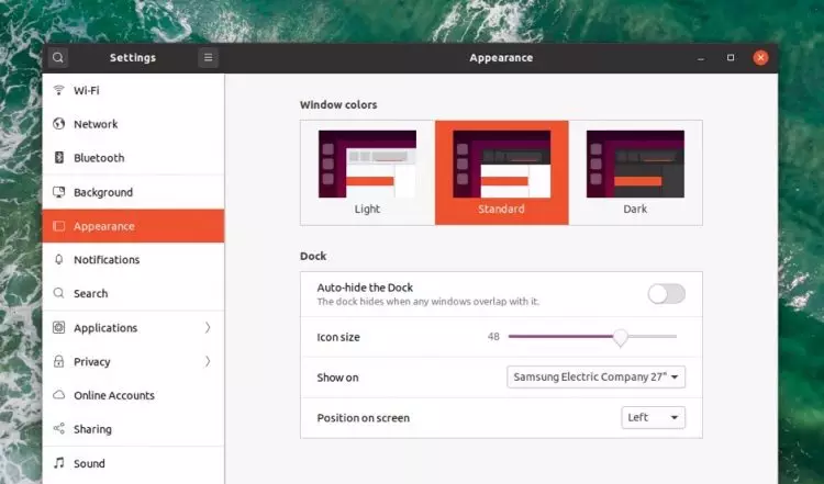 Ubuntu 20.04: Nova mješovita tema svijetle i tamne varijante