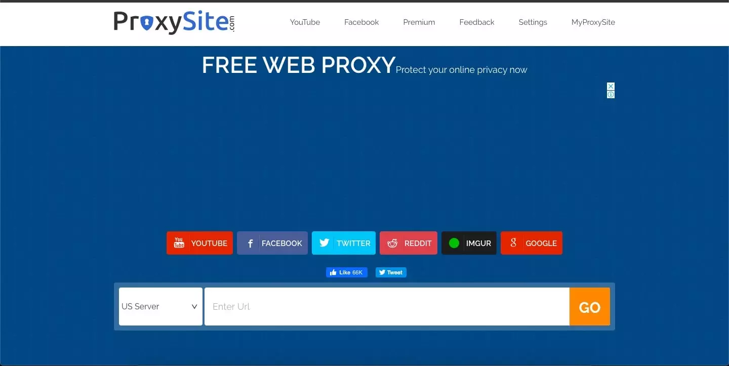 ProxySite Qhov Zoo Tshaj Plaws Proxy Server