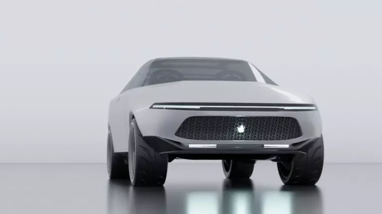 Concepto de coche Apple