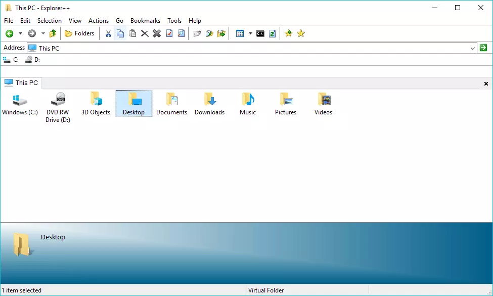 Pangalusna Windows File Manager 2 Explorer ++