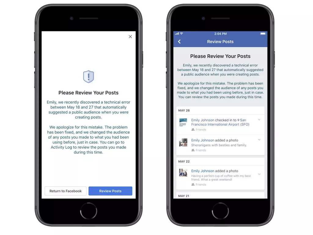 Facebook Bug Expose postes piblik 14 milyon dola