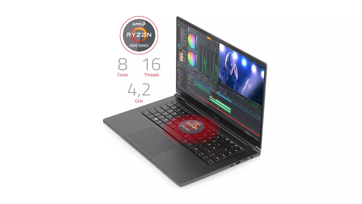 Pristatytas TUXEDO Pulse 15: Linux Ultrabook su aukščiausios klasės AMD Ryzen