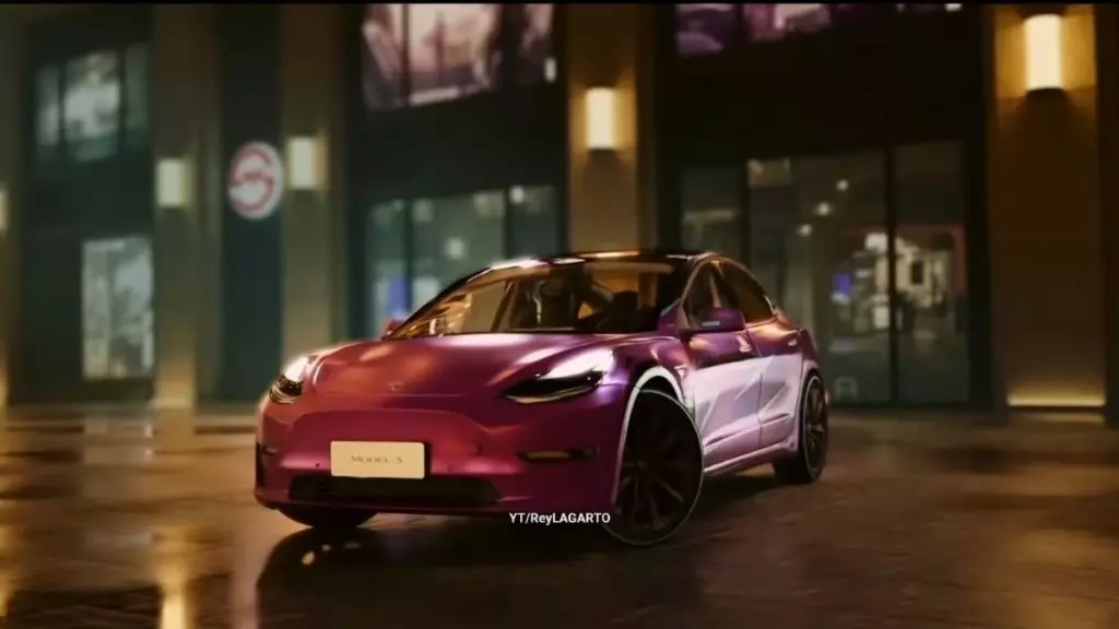 Tesla Model 3 в игре pubg