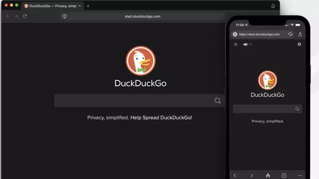 DuckDuckGo የድር አሳሽ