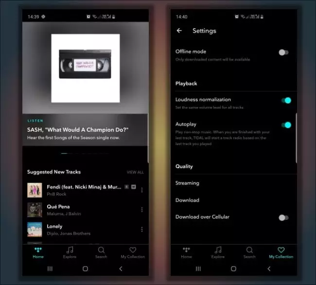 Aplikacionet më të mira të muzikës Android iOS 6 Tidal