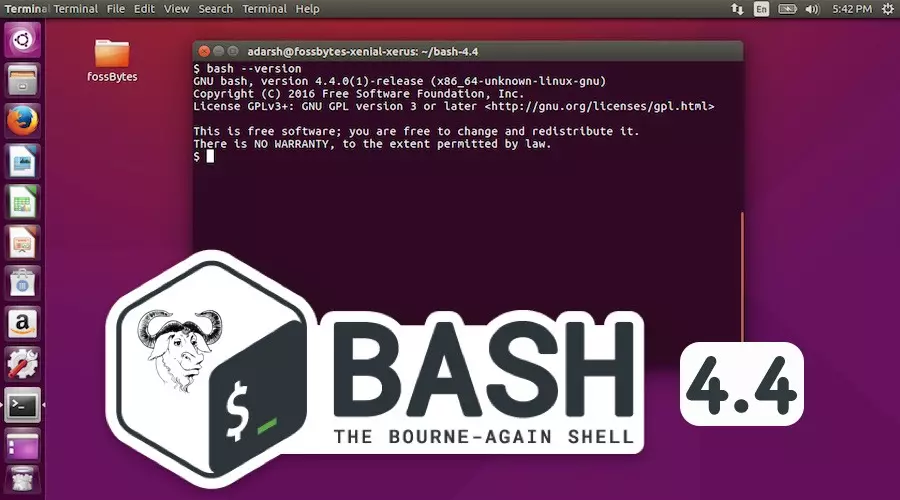 GNU Bash 4.4 Meħlus B'Karatteristiċi U Bidliet Ġodda