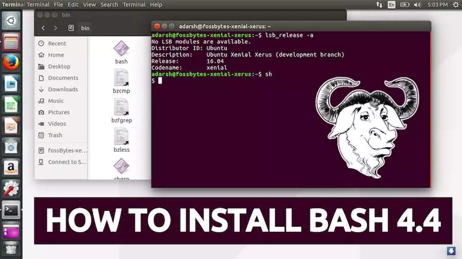 bash-4-4-linux کیسے انسٹال کریں۔