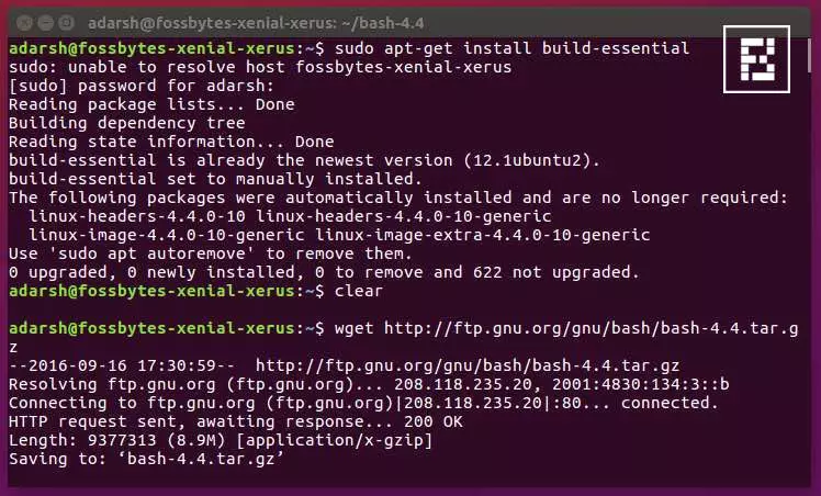 how-to-install-bash-4-4-build-essential-wget