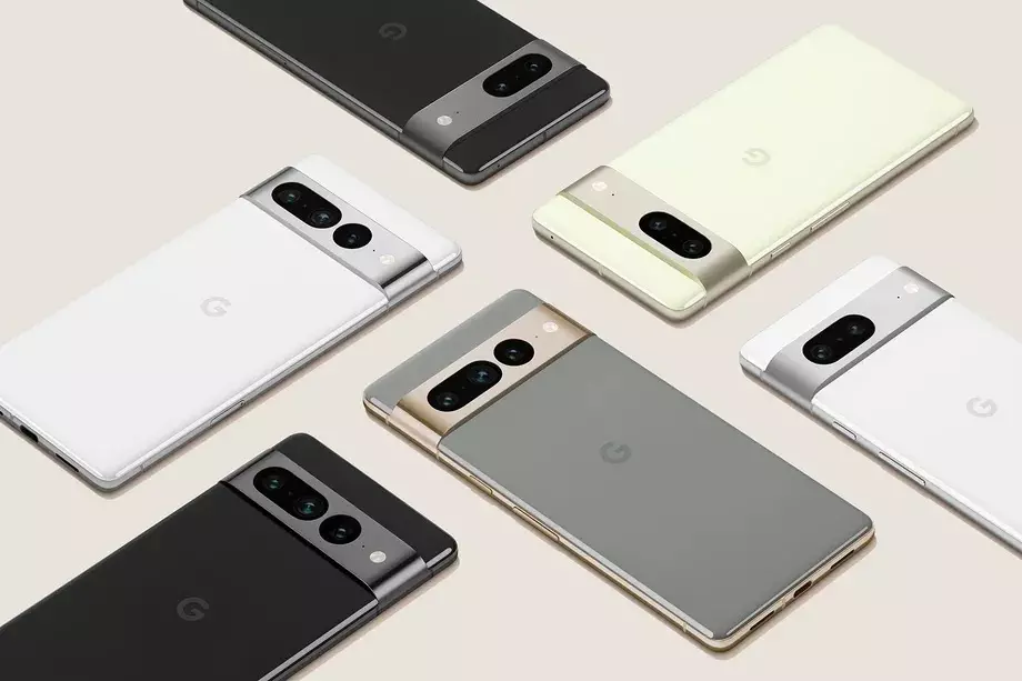 Pixel 7 og 7 pro alle varianter