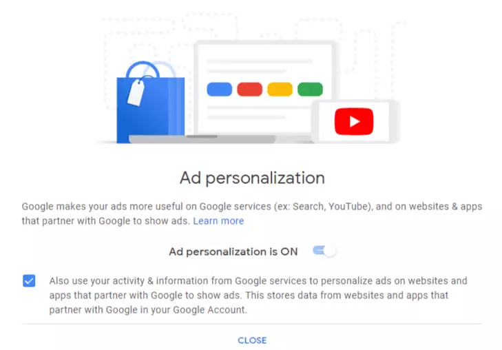 Personalisasi Iklan Google