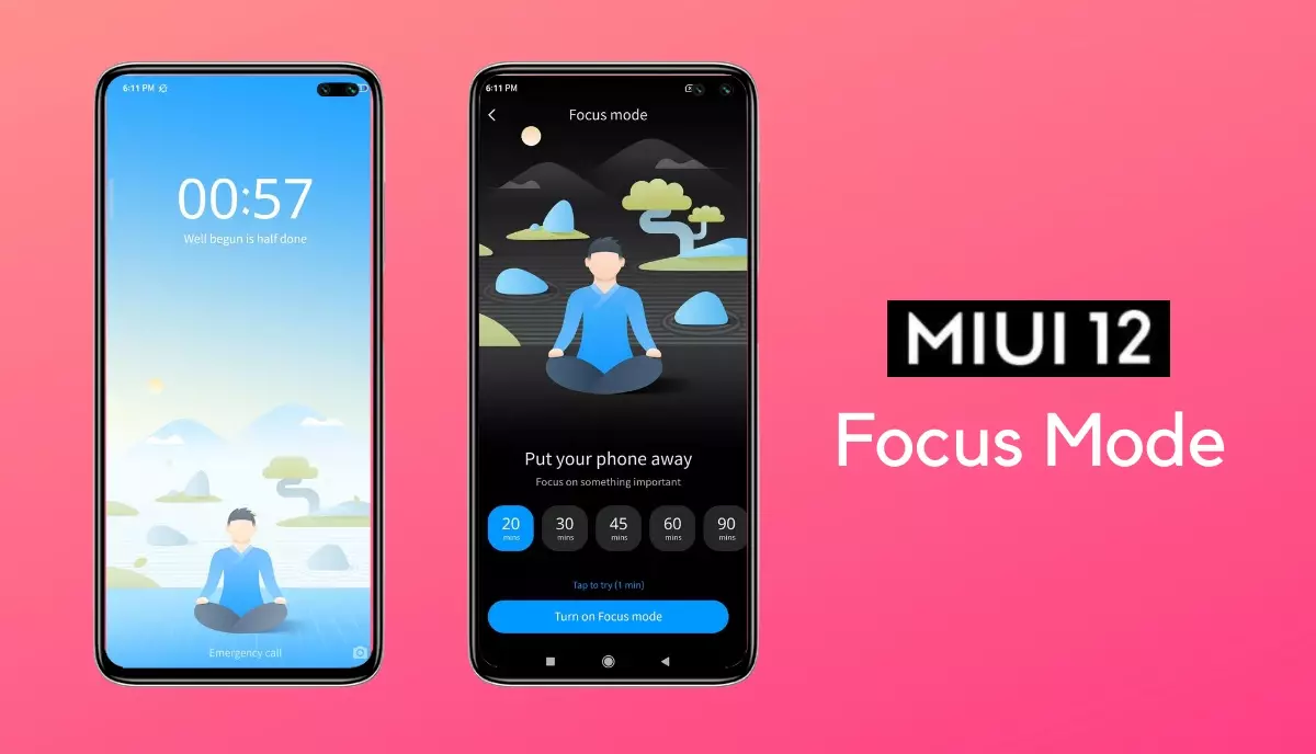 Як атрымаць MIUI 12 «Рэжым факусоўкі» на любой прыладзе Xiaomi?