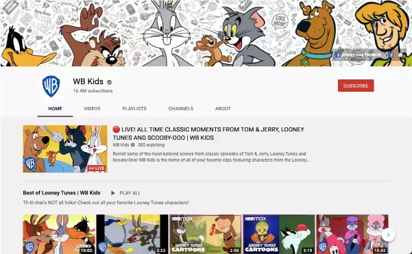 sledujte bezplatné karikatúry online na YouTube