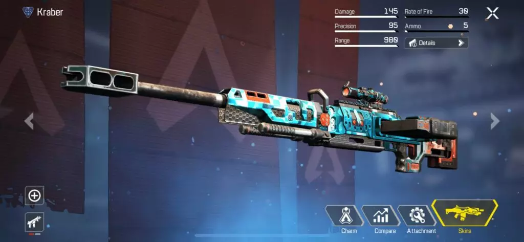 Kraber Sniper rifle melhor arma apex legends mobile