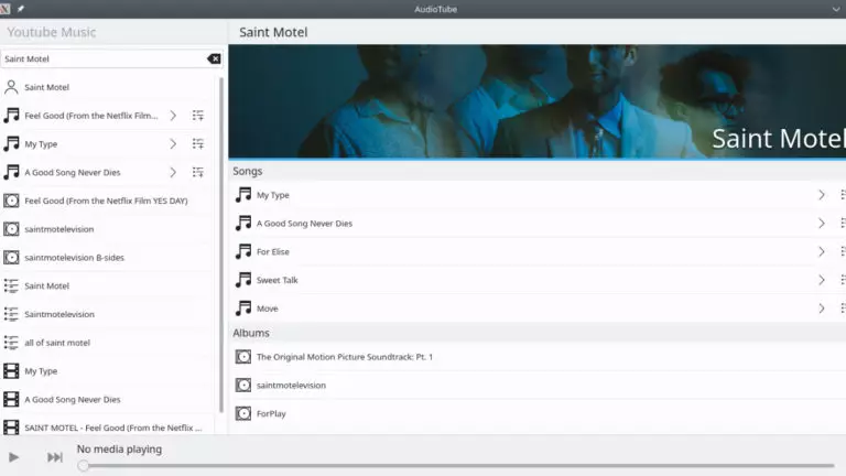 AudioTube ass e YouTube Music Client fir Linux-baséiert OS a PinePhone