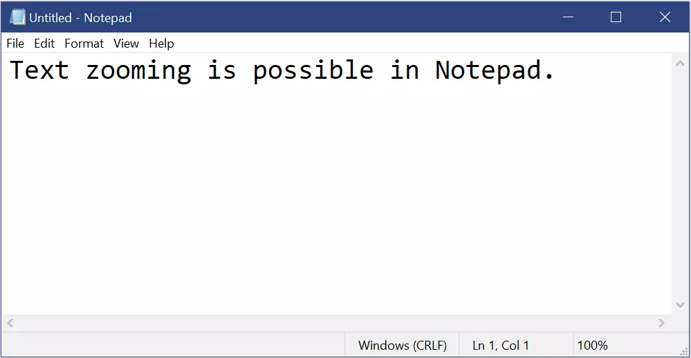 Microsoft, kes uuendab aastaid pärast Windowsi Notepadi rakendust, pakub uusi funktsioone 3377_2