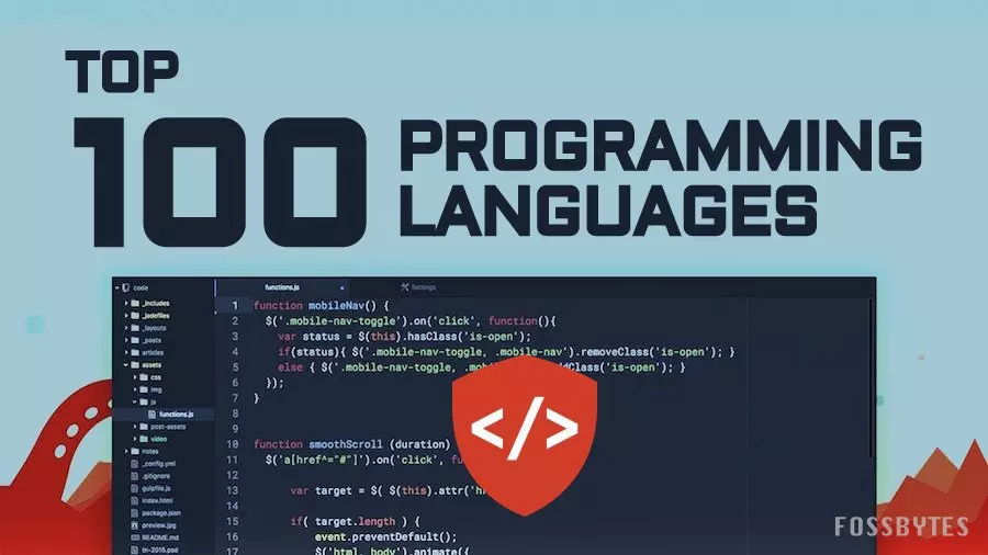 100 ngôn ngữ lập trình phổ biến nhất năm 2016