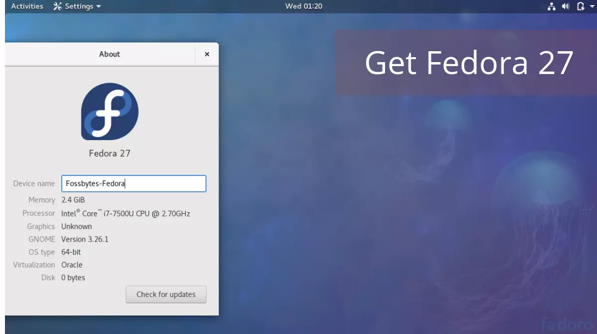 „Fedora 27 Linux Distro“ išleista su naujomis funkcijomis – atsisiųskite diegimo laikmeną čia