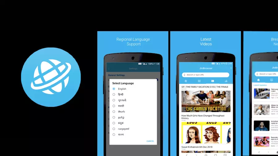 JioBrowser-blaai-app is bekendgestel vir Android-gebruikers in Indië
